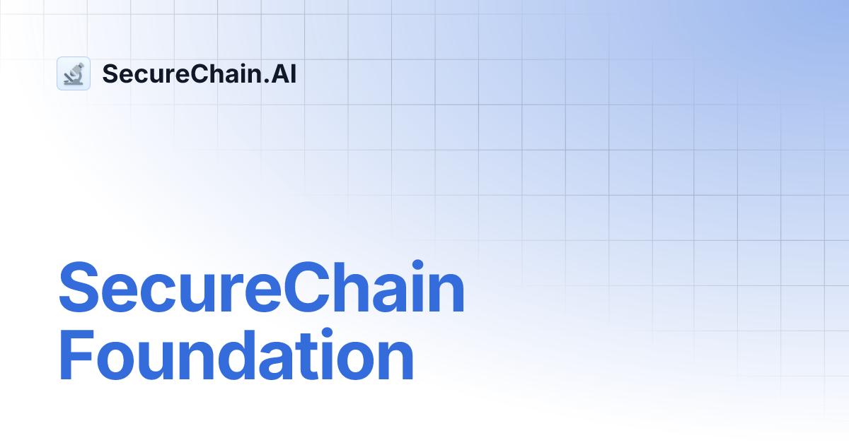 SecureChain Foundation | SecureChain.AI